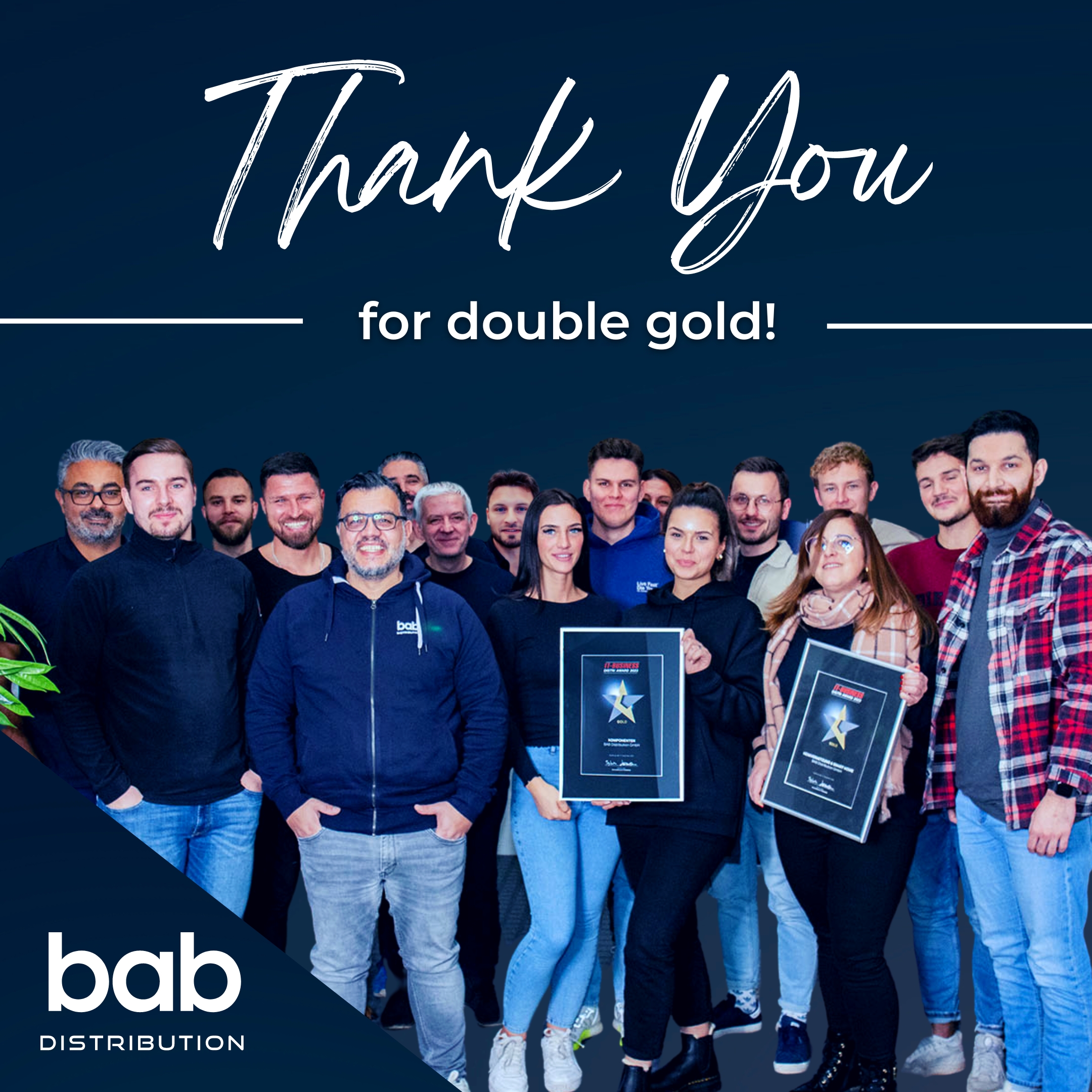 Danke für Doppel-Gold! - BAB Distribution GmbH
